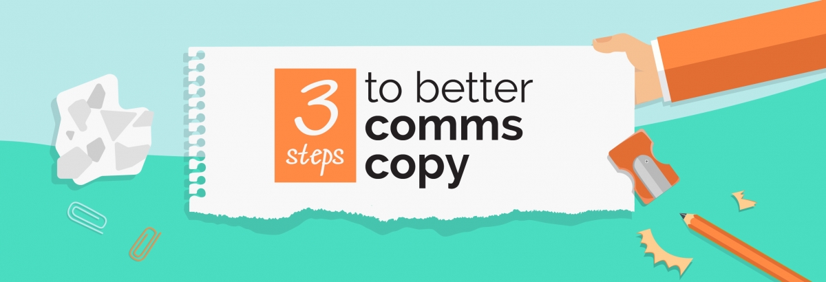 Alive With Ideas - Blog - INFOGRAPHIC: 3 steps to better comms copy